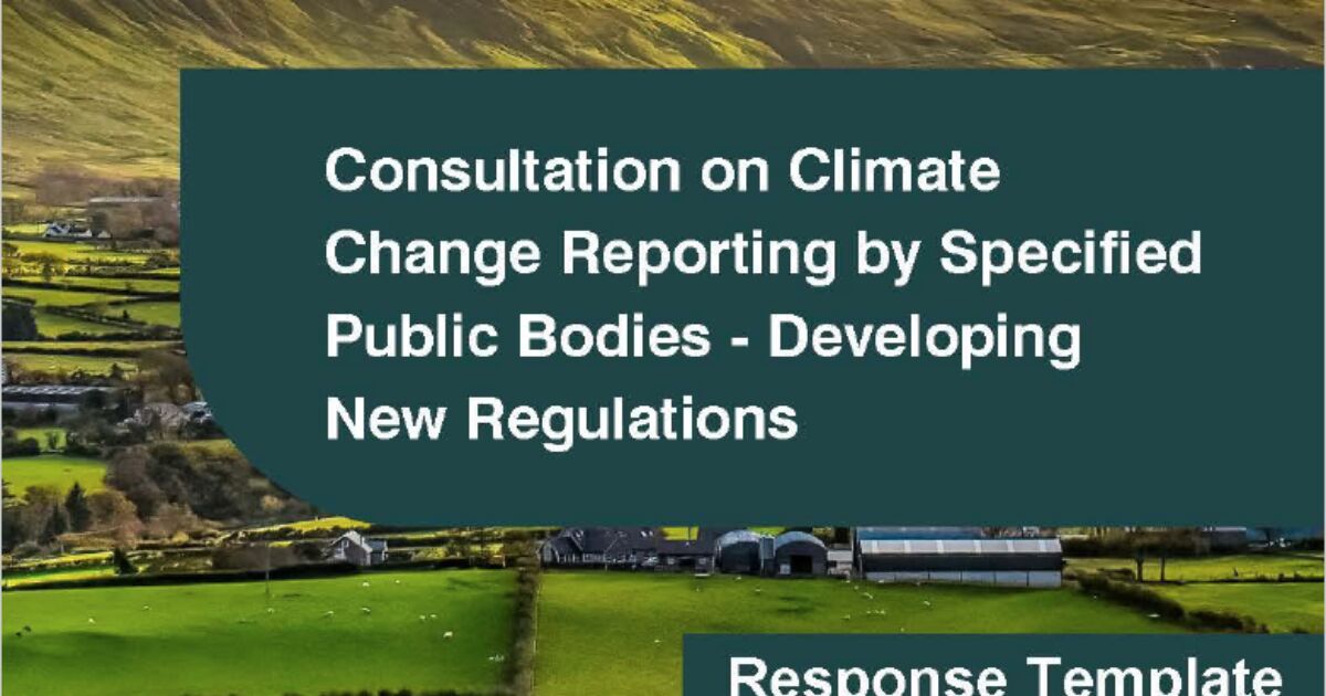 Climate Change Reporting by Specifed Public Bodies - Sustainable NI